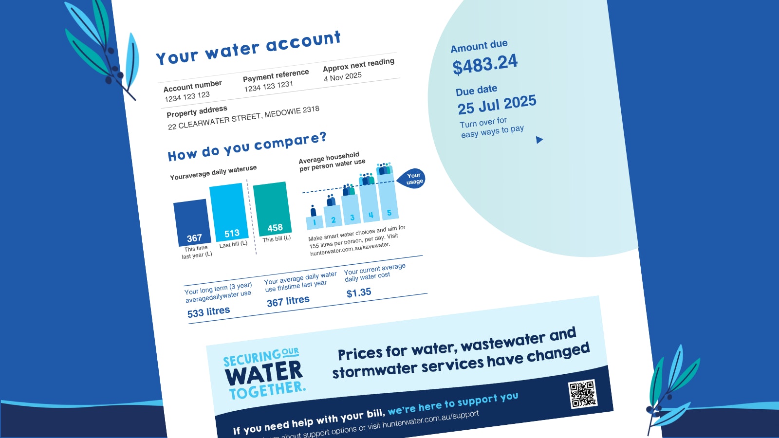 Paying your water bill | Hunter Water