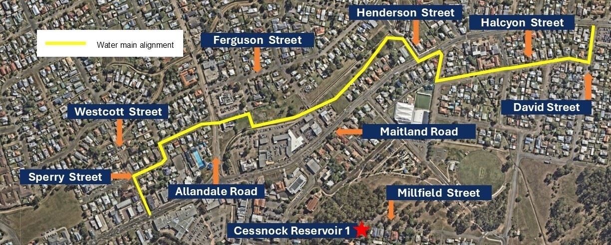 Cessnock trunk water main upgrade | Hunter Water